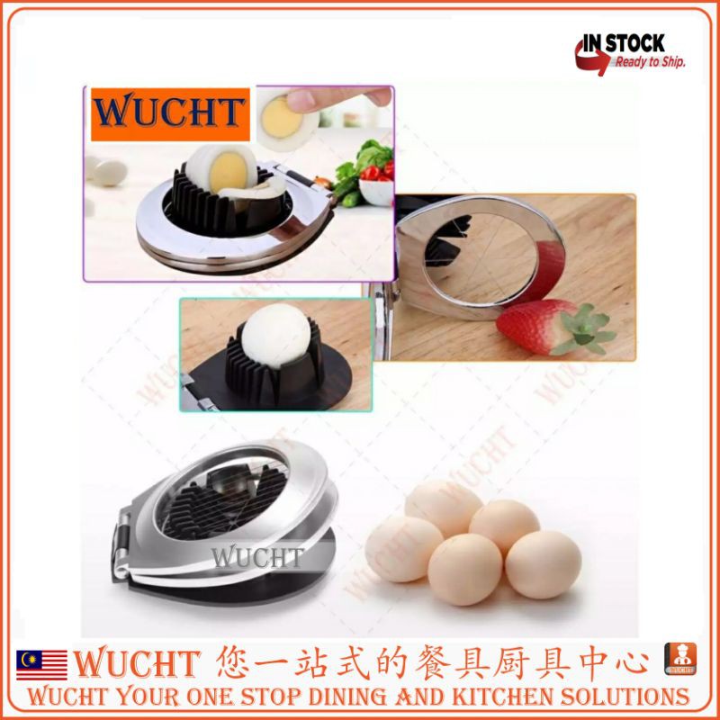 【WUCHT】Heavy Duty Egg Slicer Eggs Cutting 3 In 1 Styling Slicer ...
