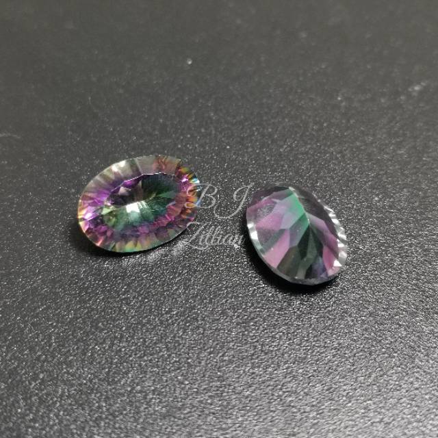 Mystical Gem Quartz Rainbow Natural Version - Oval Cut | Shopee Malaysia