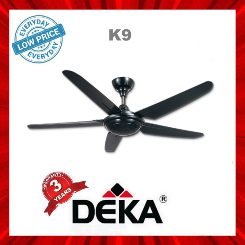 DEKA K9 4 Speeds Remote Control Ceiling Fan (BLACK) | Shopee Malaysia