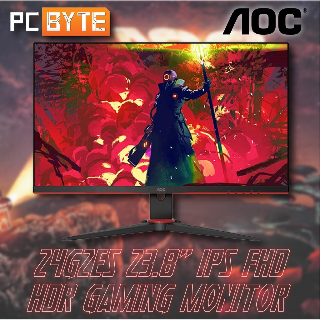 AOC 24G2E5 IPS FreeSync Gaming Monitor (23.8"/1ms 75Hz) | Shopee Malaysia