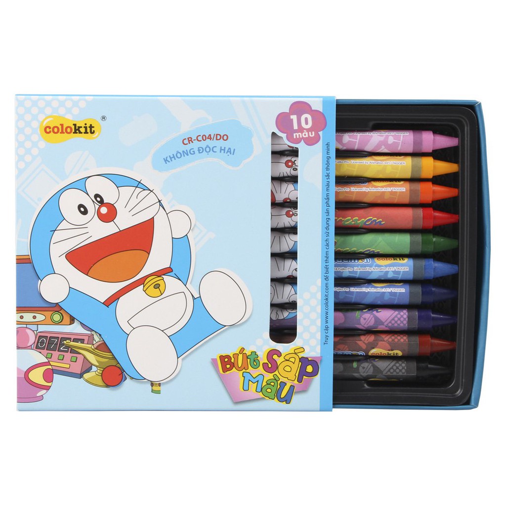 Doraemon CR-C04/DO Crayons- 10 colors (gift item) | Shopee Malaysia