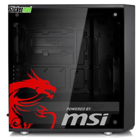 StickerMod Universal Custom Side panel Sticker MSI microATX/ATX PC CASE ...