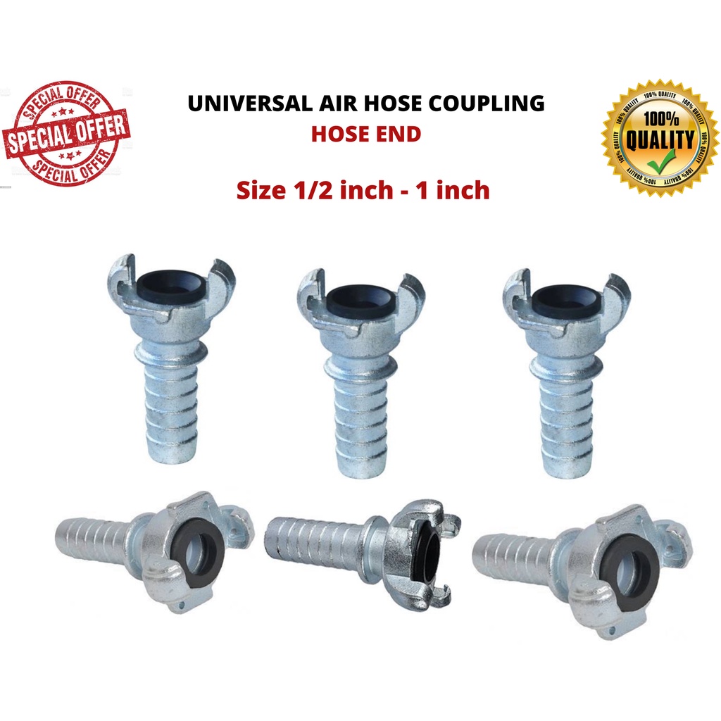 [READY STOCK-KL] Universal Air Hose Coupling Hose End ( 1/2 Inch To 1 ...