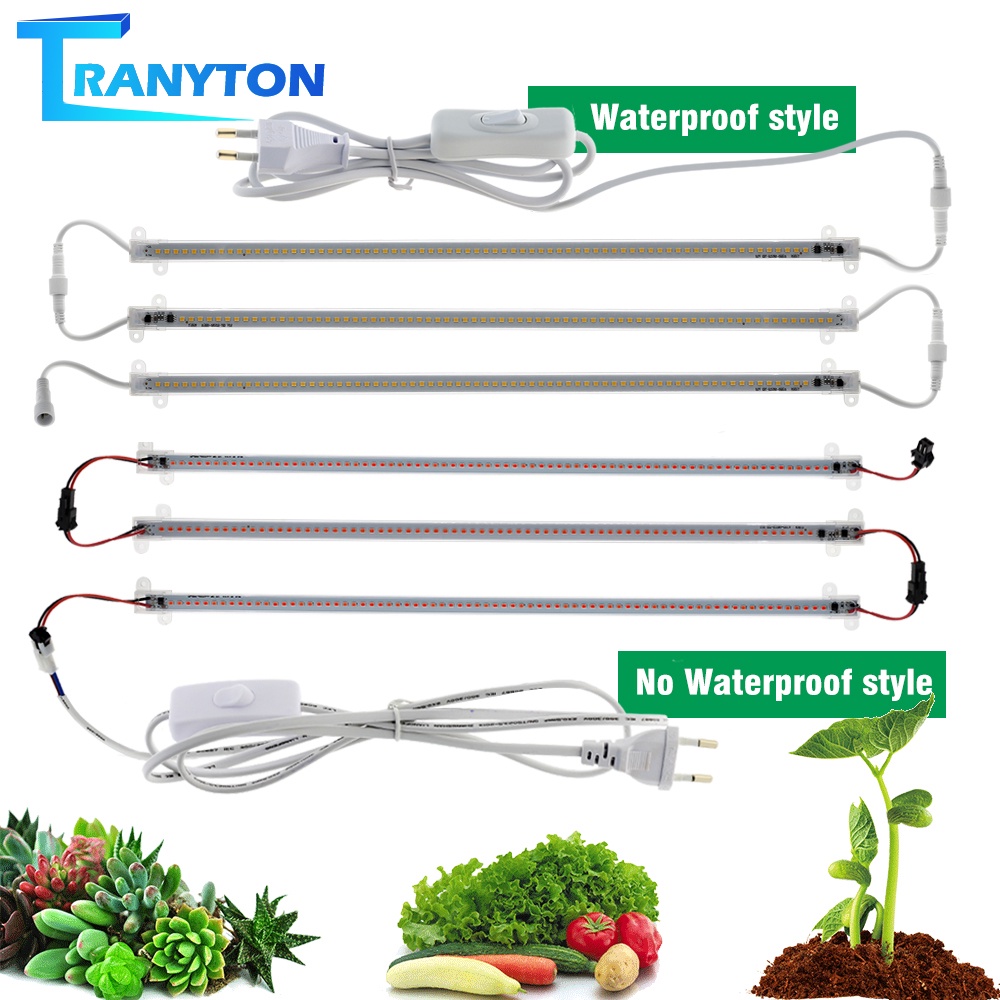 220V-240V LED Grow Light Full Spectrum 50cm 72leds Plant Light Tube ...