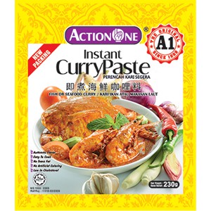 (HALAL) A1 Action One Fish or Seafood Instant Curry Paste / Perencah ...