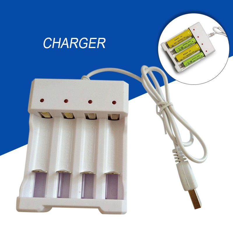 [Ship Today] USB Rechargeable 2/3/4 Slots Fast Charging AAA/AA Fast ...