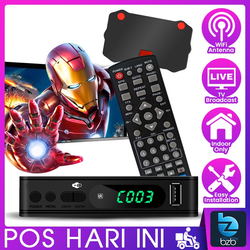 Signal TV Programs Tuner Box Digital Decoder My Free View Channel ...