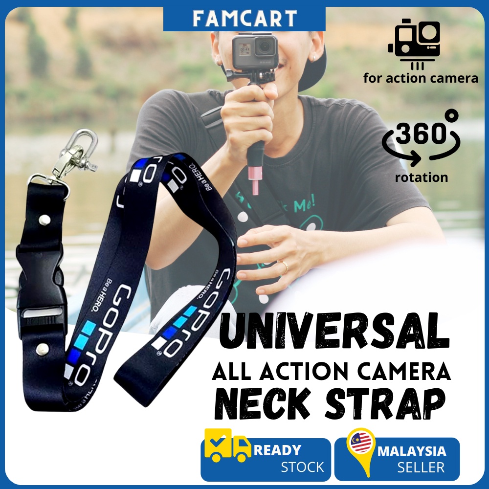 🔥Ready Stock🔥 Proocam Gopro 4 5 6 SJCAM Lanyard Straps Hero neck SJ4000 ...