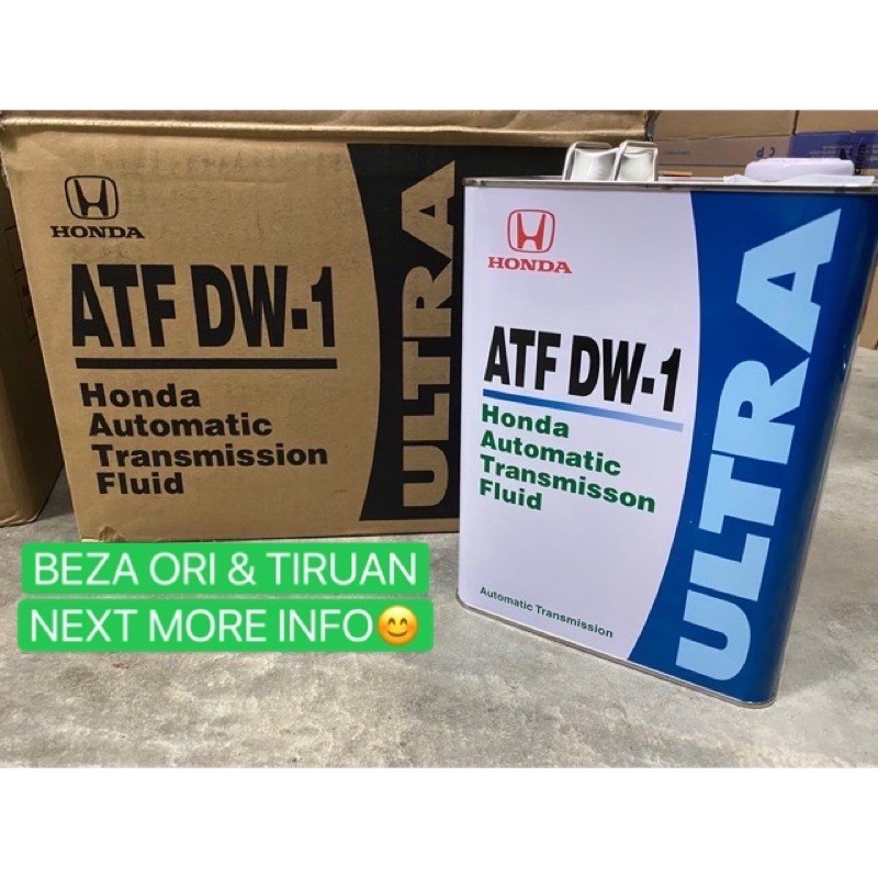 Honda ATF DW-1 ULTRA AUTOMATIC TRANSMISSION FLUID (4L) | Shopee Malaysia