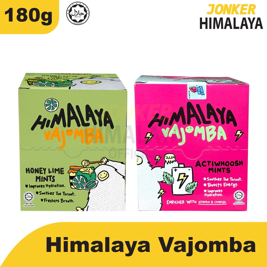 Himalaya Vajomba - Honey Lime Mints / Actiwhoosh Mints 180G (Box ...