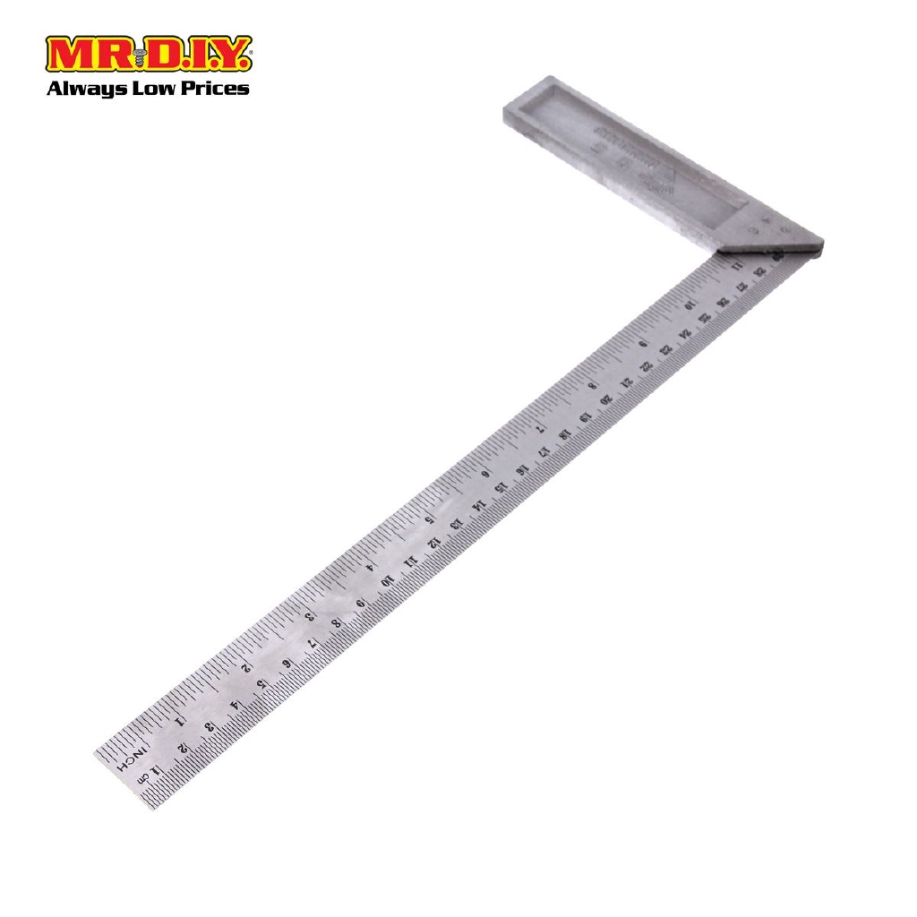 DIAMOND L-Shaped Metal Ruler 300mm | Shopee Malaysia