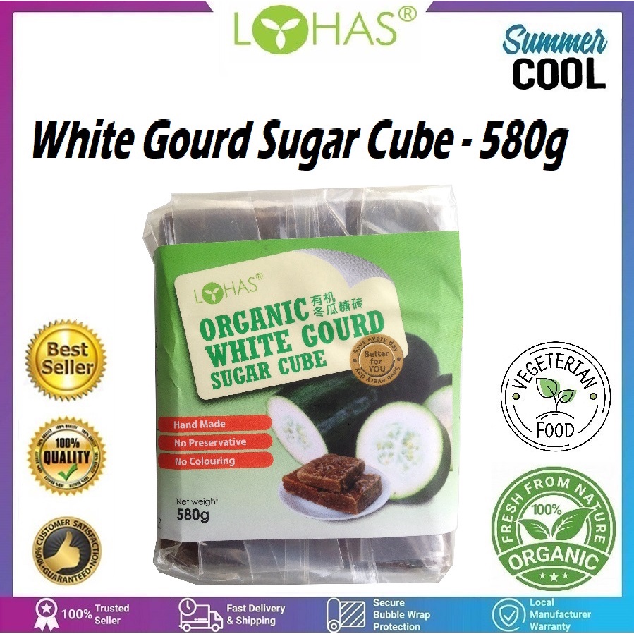 (Lohas) Organic White Gourd Sugar Cube 有机冬瓜糖砖 - 580g | Shopee Malaysia