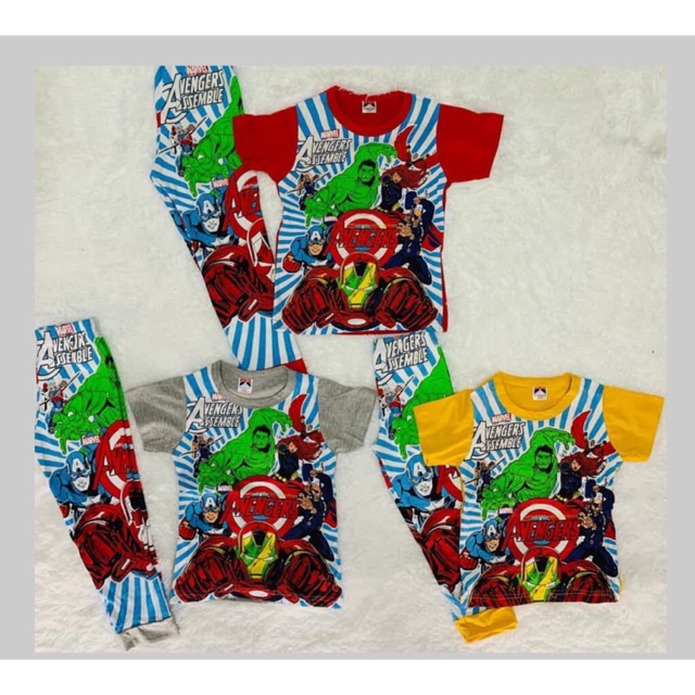 Captain American , Ironman , Hulk , Super Heroes Avengers Boy Pajamas ...