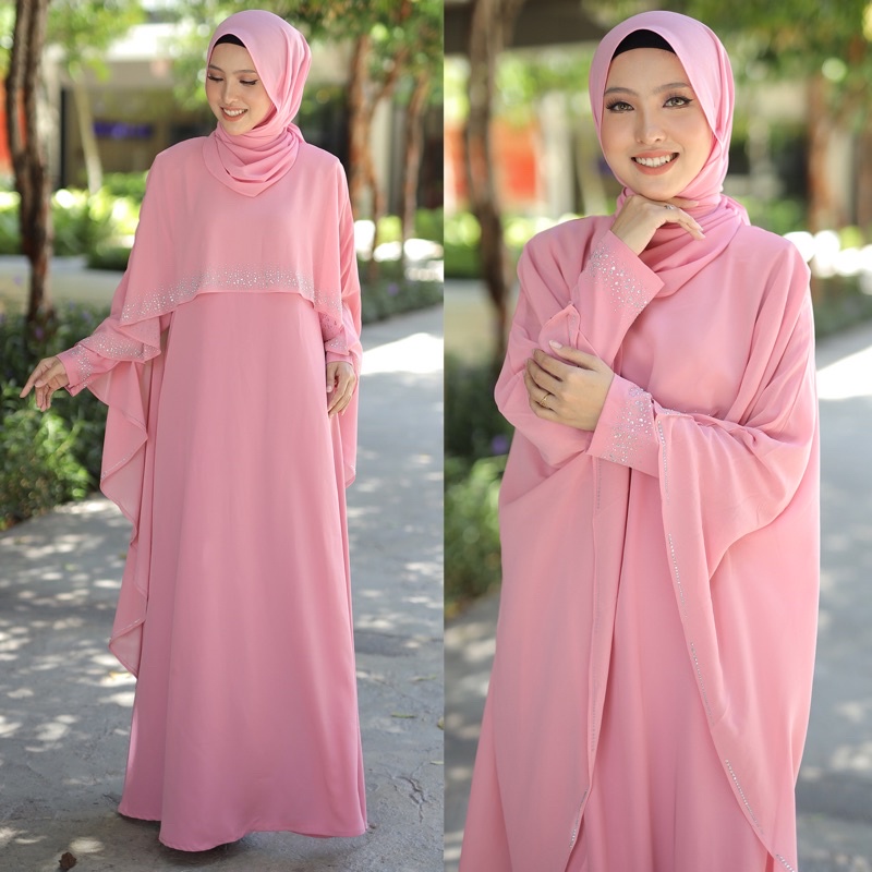 Jubah Ratu Arab . Cape Jubah Dress . Muslimah PlusSize Dinner Dress . Baju Raya Viral 2024 ...