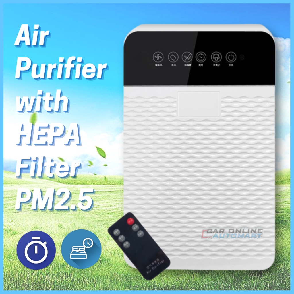 Home Air Purifier+HEPA Filter PM2.5 Room 35~50m3 Remote Control Fresh Air Penapis Udara 空气净化器 ...