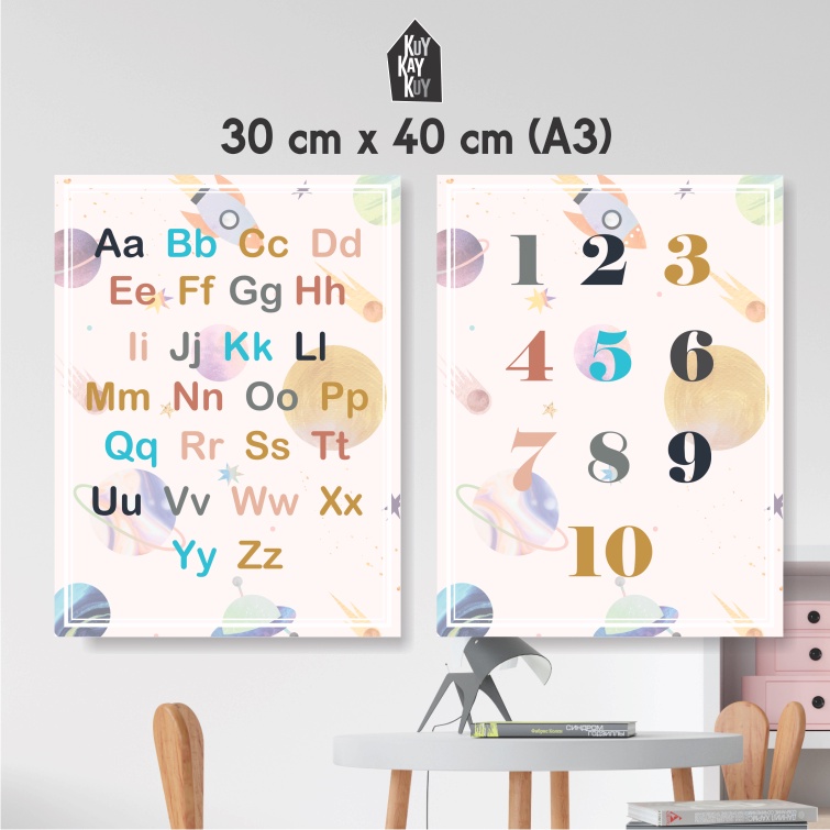 Children's EDUCATIONAL POSTERS KINDERGARTEN PAUD PRIMARY SCHOOL DISPLAY ...