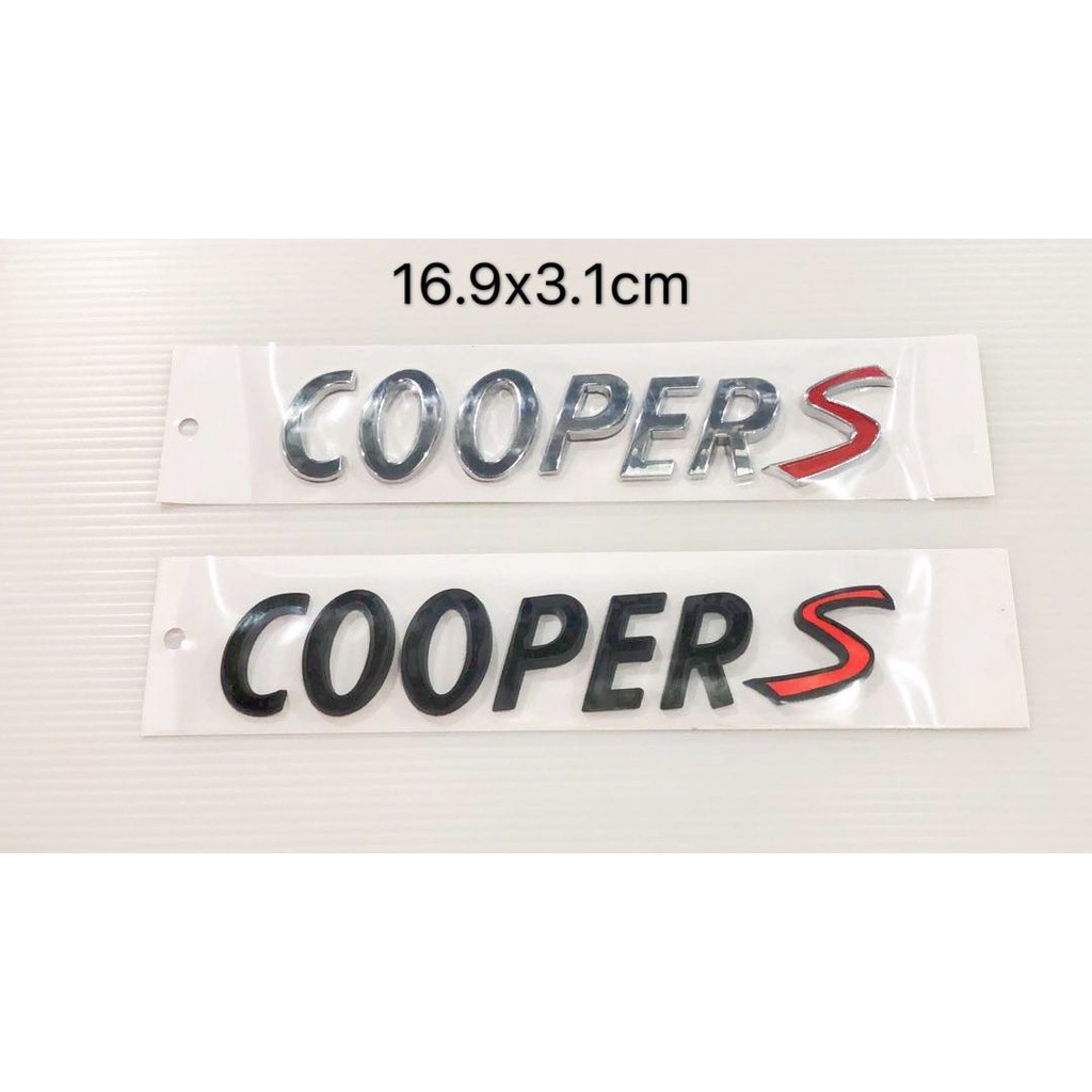 3D Metal Mini Cooper S Car Stickers Rear Trunk Tail Emblem LOGO For ...