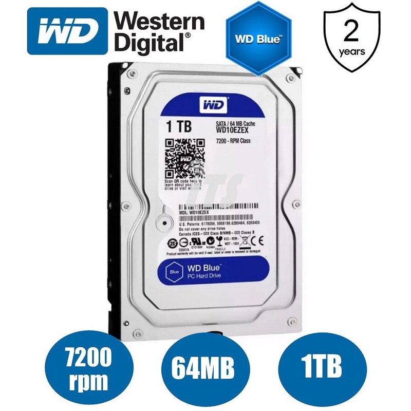 WD CAVIAR BLUE 3.5" SATA 1TB HDD (WD10EZEX) | Shopee Malaysia