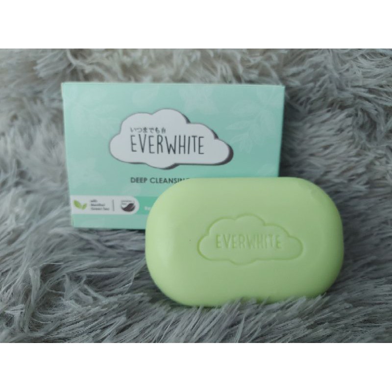 Everwhite Green Tea and Mint Deep Cleansing Exfoliating Bar | Shopee ...