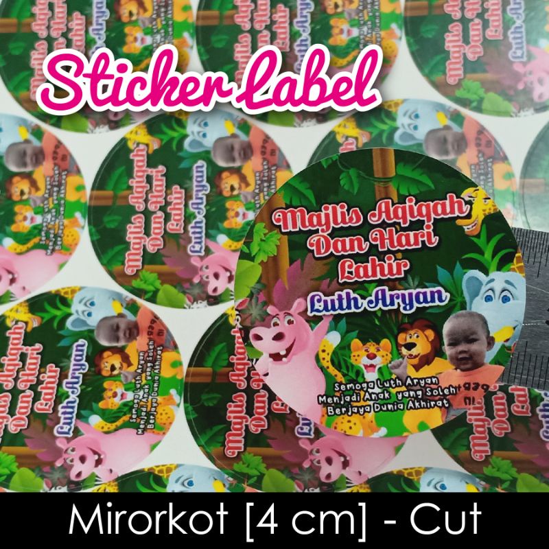 Sticker Label - 4cm (Bulat / Petak) | Shopee Malaysia
