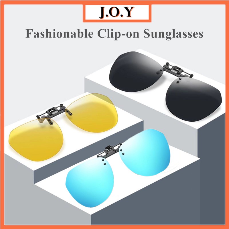 J.O.Y New sunglasses clip UV400 sunglasses polarized ultra-light flip ...