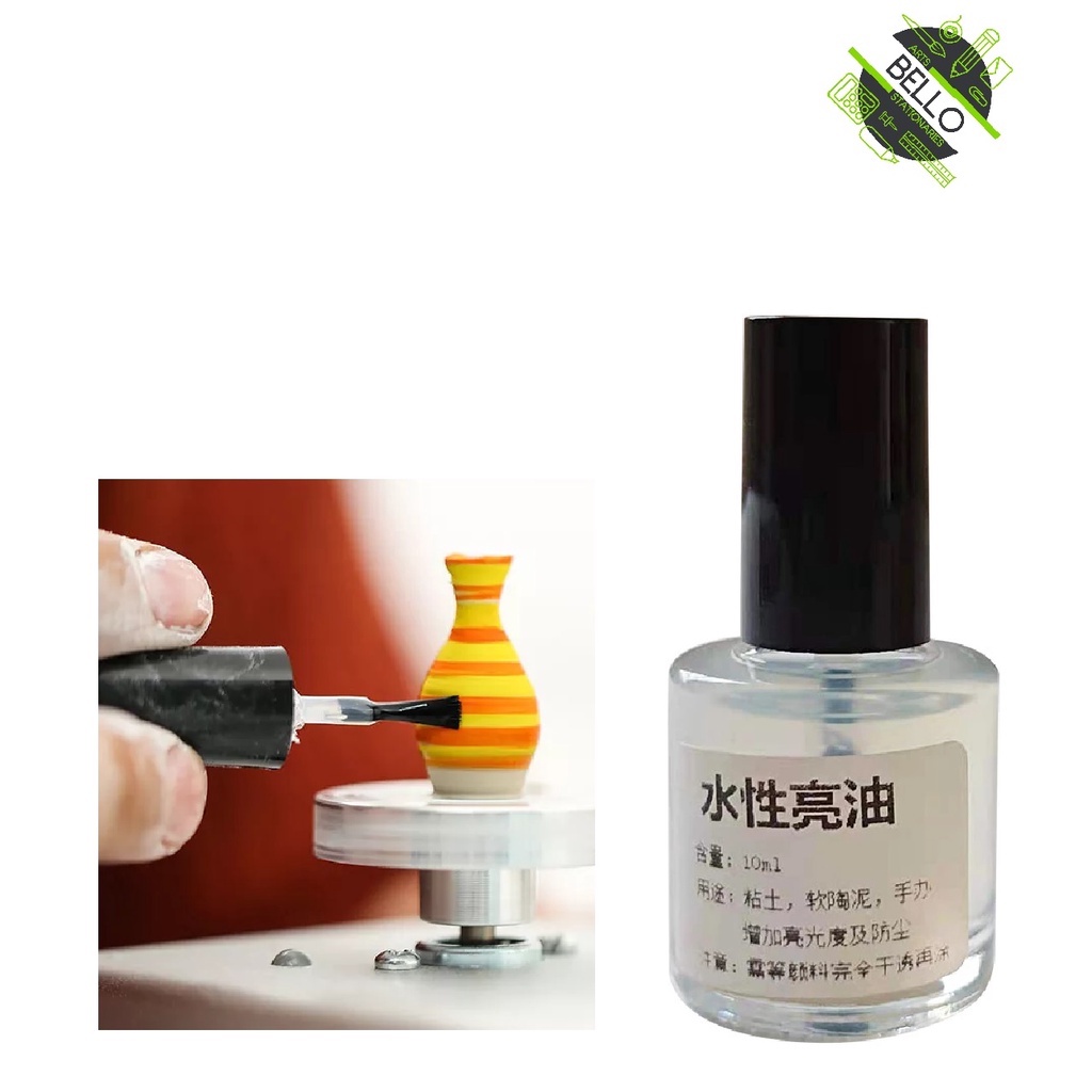 Clay Varnish Water-based Bright Oil Dust Proof Brightening Air Dry ...