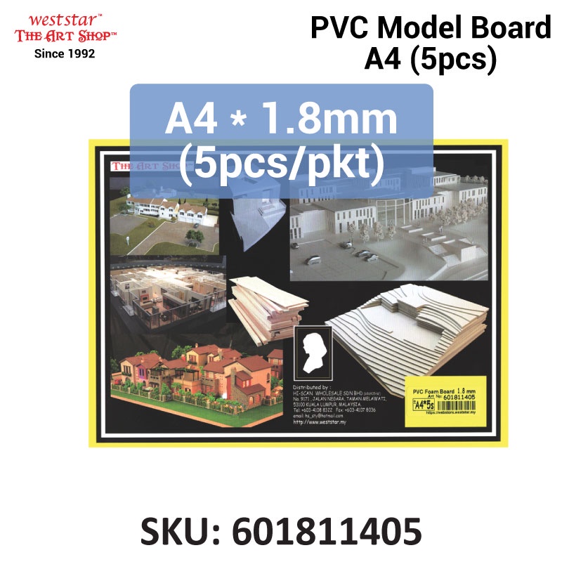 [Weststar] (1/2) A4, A3 PVC Model Board , Modelling board | For ...