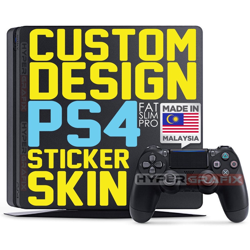 PS4 DIY PLAYSTATION STICKER SKIN DECAL PS4 FAT PS4 SLIM PS4 PRO ...
