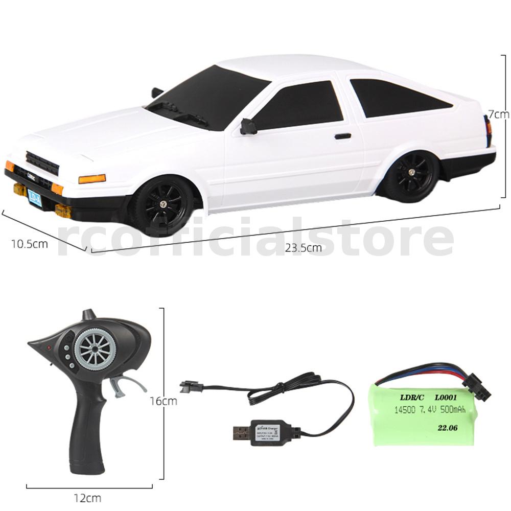LDR/C LD-A86 1:18 full scale remote control flip light rear drive drift ...