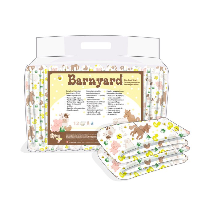 ABDL-Rearz Barnyard Happy Farm Top Diapers (12pcs/Pack) | Shopee Malaysia