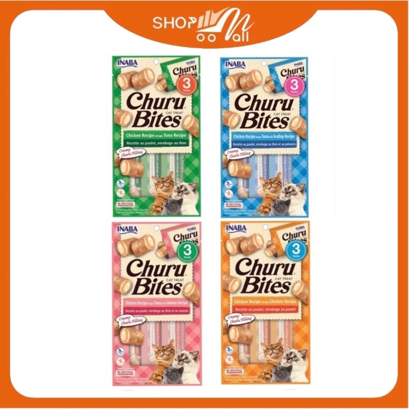 INABA CHURU BITES CAT TREATS CAT SNACKS 10GM X 3 PACKS | Shopee Malaysia