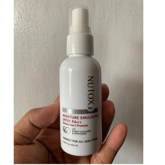 Nutox Moisture Emulsion SPF25 PA++ 25ml | Shopee Malaysia