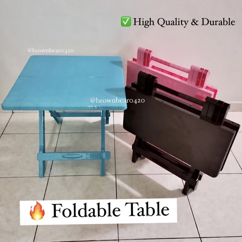 SWI 【FOLDABLE】Durable Plastic Tea Table Desk tea table Multi-Functional ...
