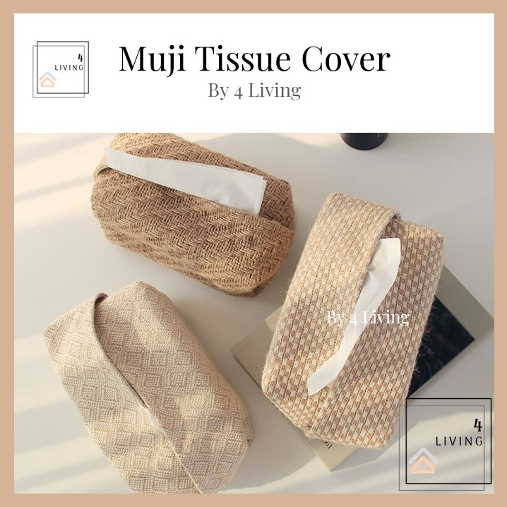 🔥READY STOCK🔥 Muji Tissue Box Cover Home Deco Home Decor Tisu Holders ...