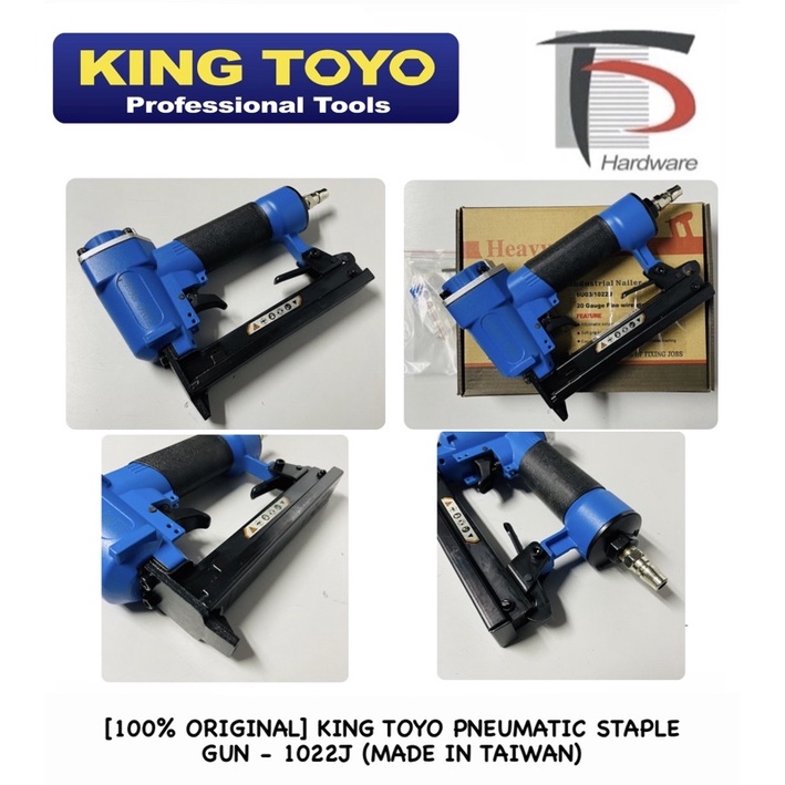 [100% ORIGINAL] KING TOYO PNEUMATIC AIR NAILER / STAPLE GUN - 1022J ...
