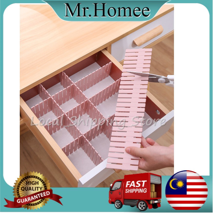 Drawer Divider Plastic Partition Classification Wardrobe Compartment ...