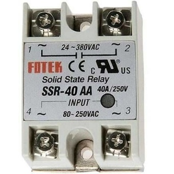 Solid State Relay SSR-40AA 40Ampere AC control Single Phase AC | Shopee ...