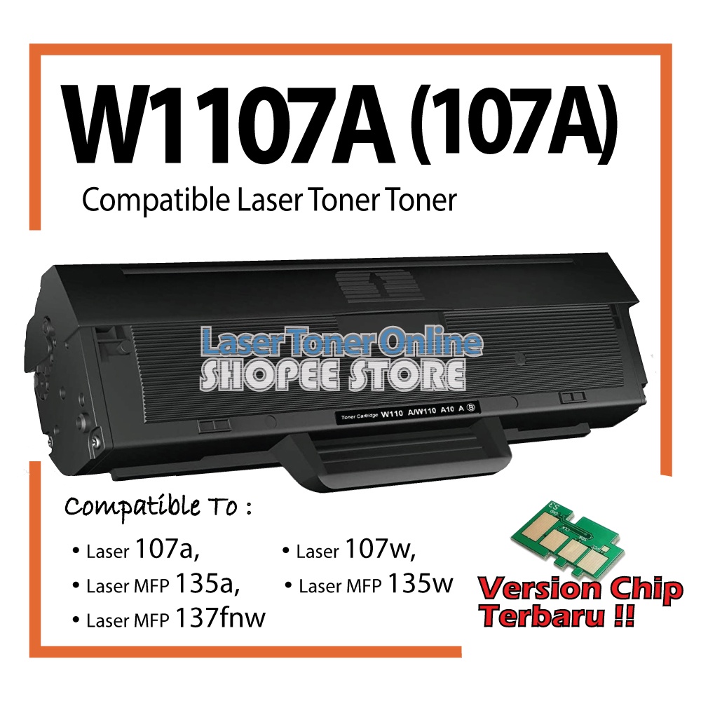 Compatible to HP W1107A 107A Cartridge for HP 107A 107W MFP 135a 135w ...