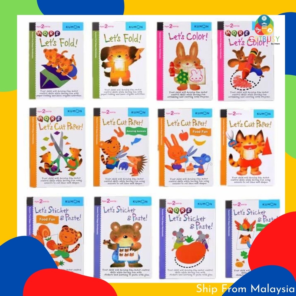 KUMON First Steps Workbook (12 pieces of activity books/ set) | Shopee ...