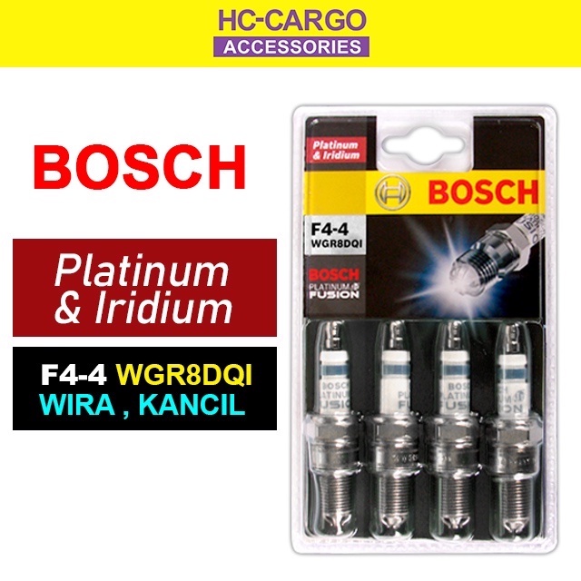 Bosch F4-4 WGR8DQI Platinum Iridium Fusion Spark Plug Proton Iswara ...