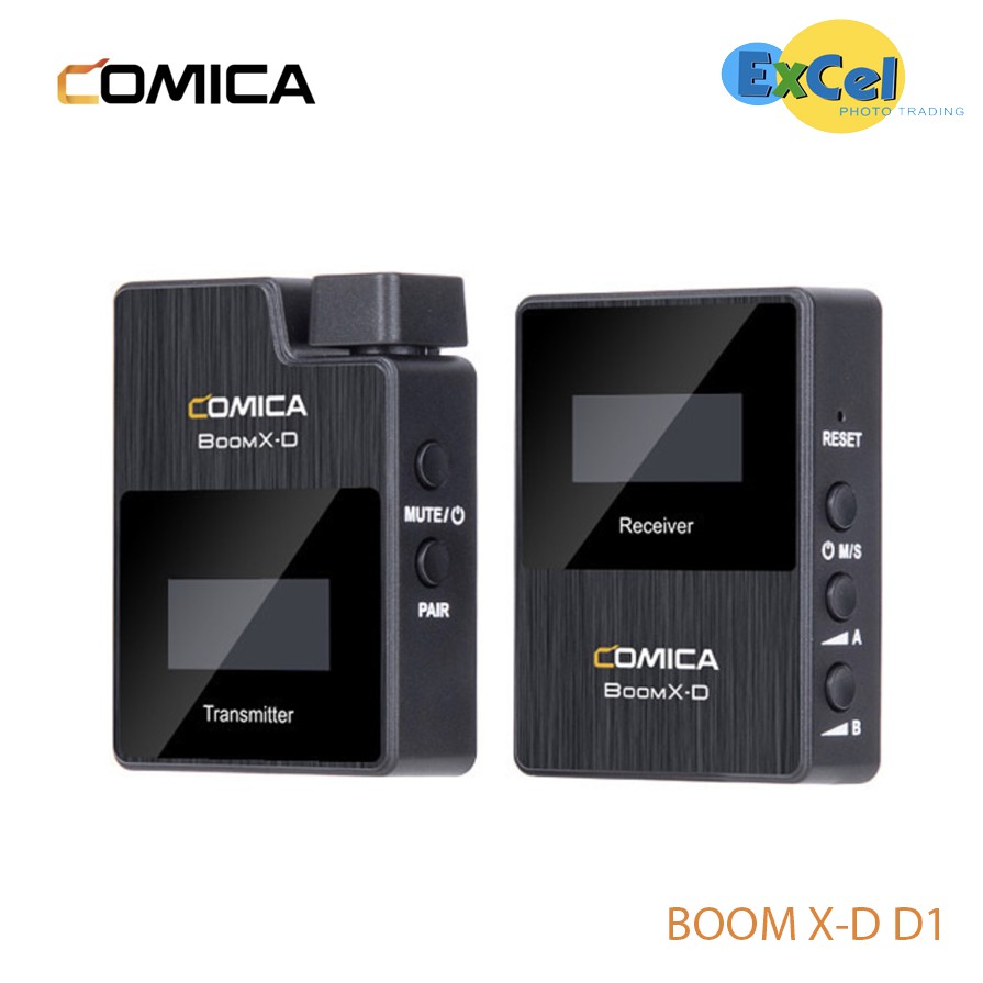 COMICA BOOM X-D 2.4G DIGITAL 1-TRIGGER 2 WIRELESS MICROPHONE FOR DSLR ...