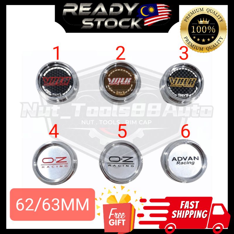 All Original 100% Size 62MM Light Chrome Rim Cap Car Sport Rim Wheel ...