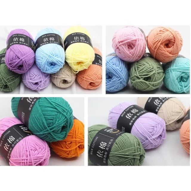 Milk COTTON WOOL 50g color palette 2 | Shopee Malaysia