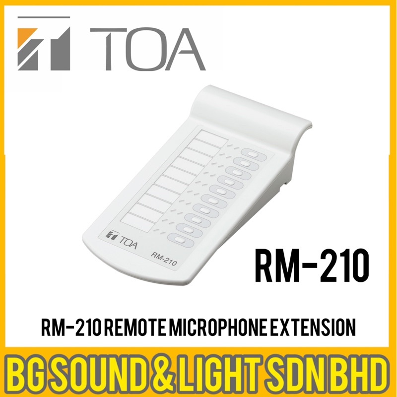 TOA RM-210 Remote Microphone Extension / RM210 / RM 210 / | Shopee Malaysia