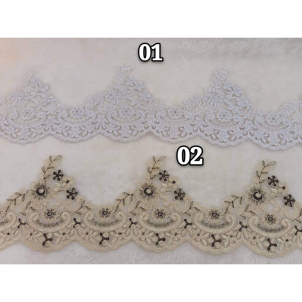 LT-E 1229 6” Lace / 6” Renda Baju /Mtr | Shopee Malaysia