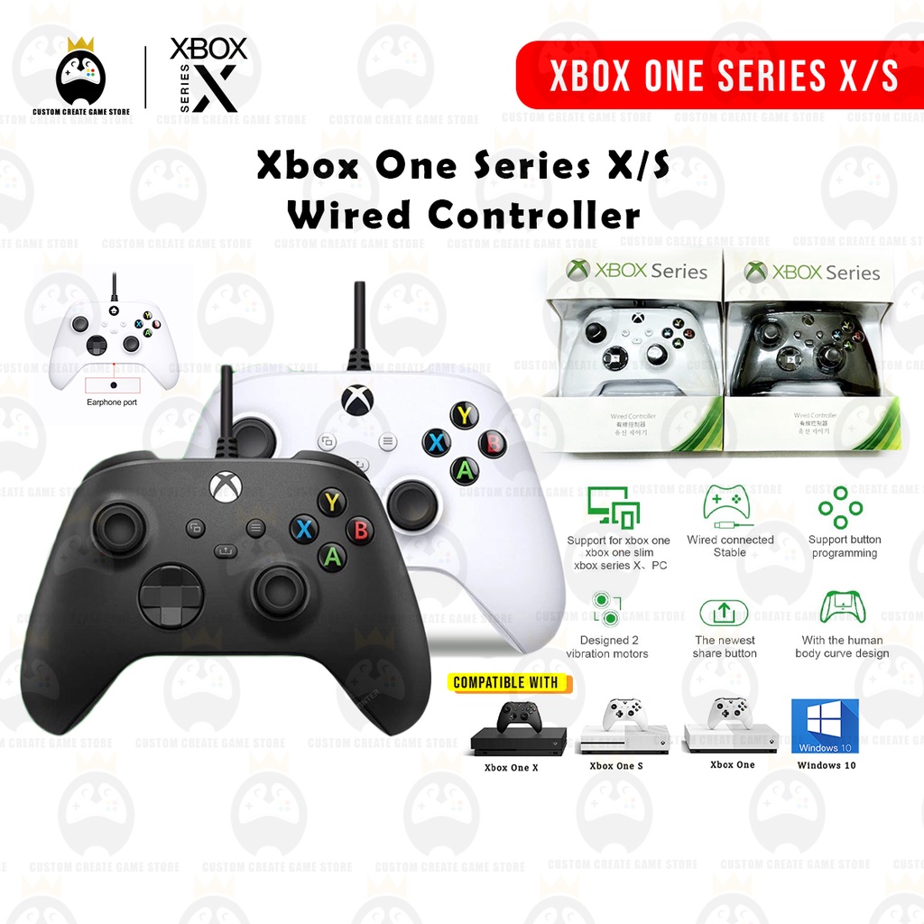 XBOX ONE WIRED CONTROLLER PLUG & PLAY LAPTOP FOR WINDOW 11 10 8 7 XBOX ...