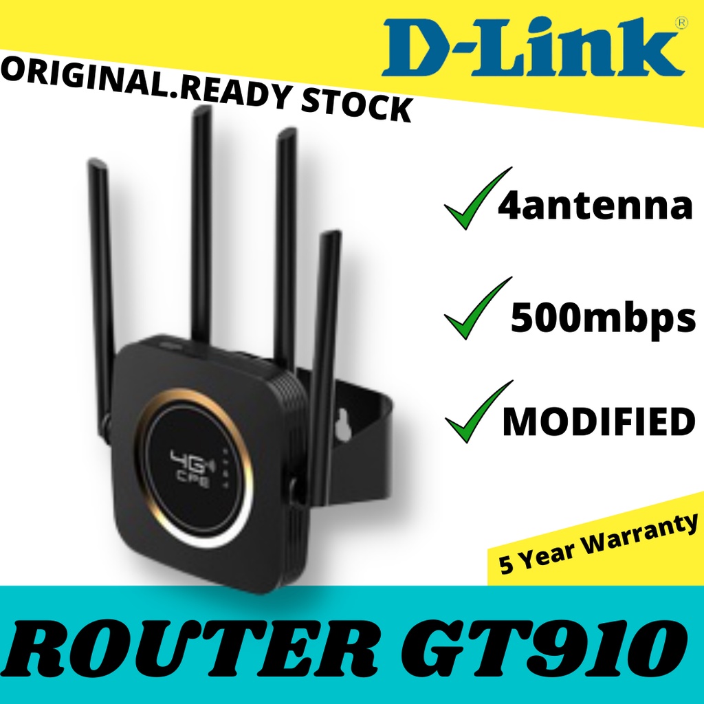 {D-Link} 500mbps Wifi Modem Router Turbo GT 910 New Version Router ...