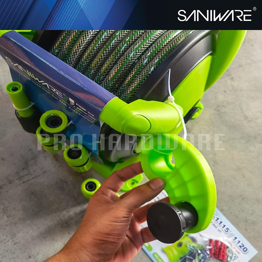 SANIWARE High Quality 15m & 20m Wall Mounted Retractable Hose Reel ...