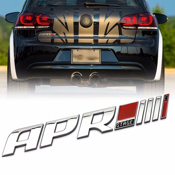 3D ABS APR Stage III+ Logo Car Emblem Badge Sticker Decal for Golf Audi ...