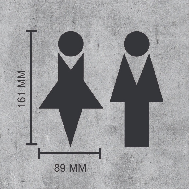 BIG TOILET SIGN PAPAN TANDAS BESAR CUTE LUXURY MORDERN DESIGN SYTLE ...